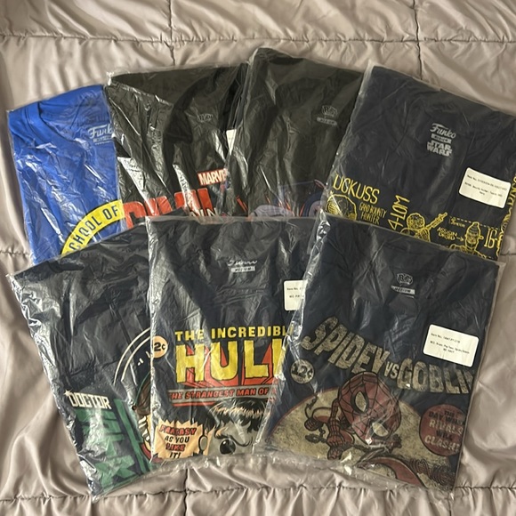 Funko | Shirts | Funko Pop Tee Lot Size M Spiderman Hulk Dr Strange ...